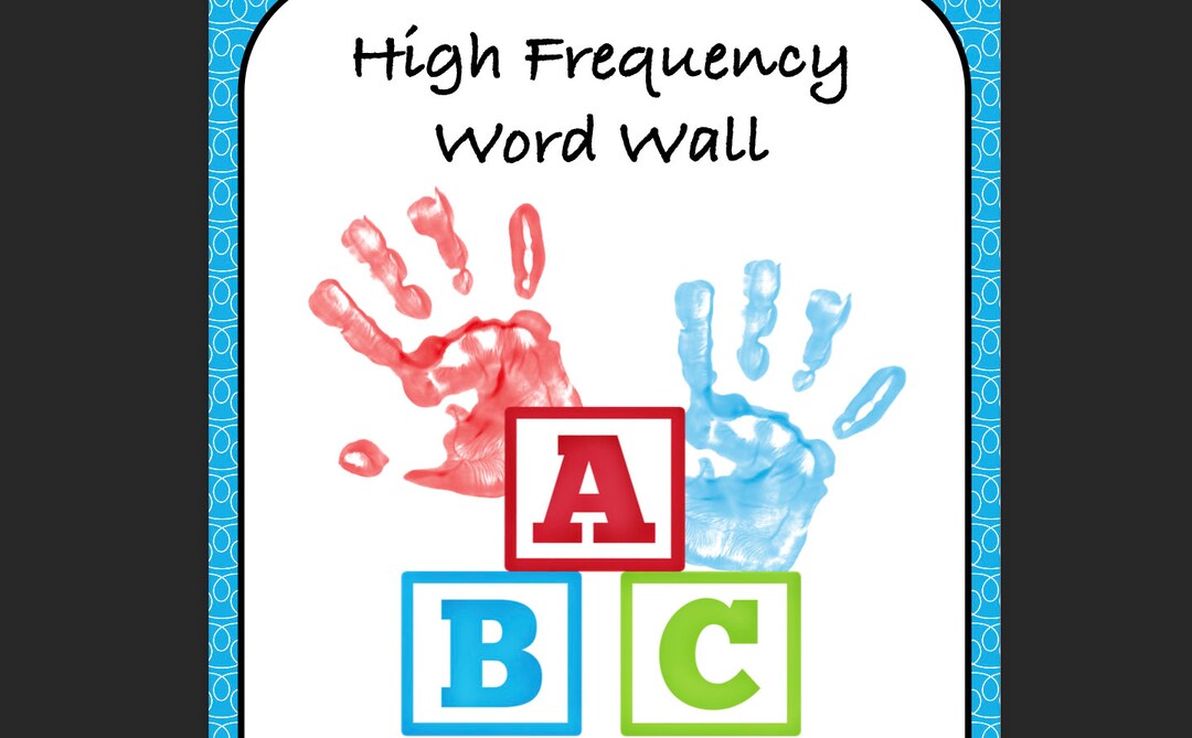 Reading Classroom Word Wall - Dolce Sight Word List - Pre-primer - Etsy
