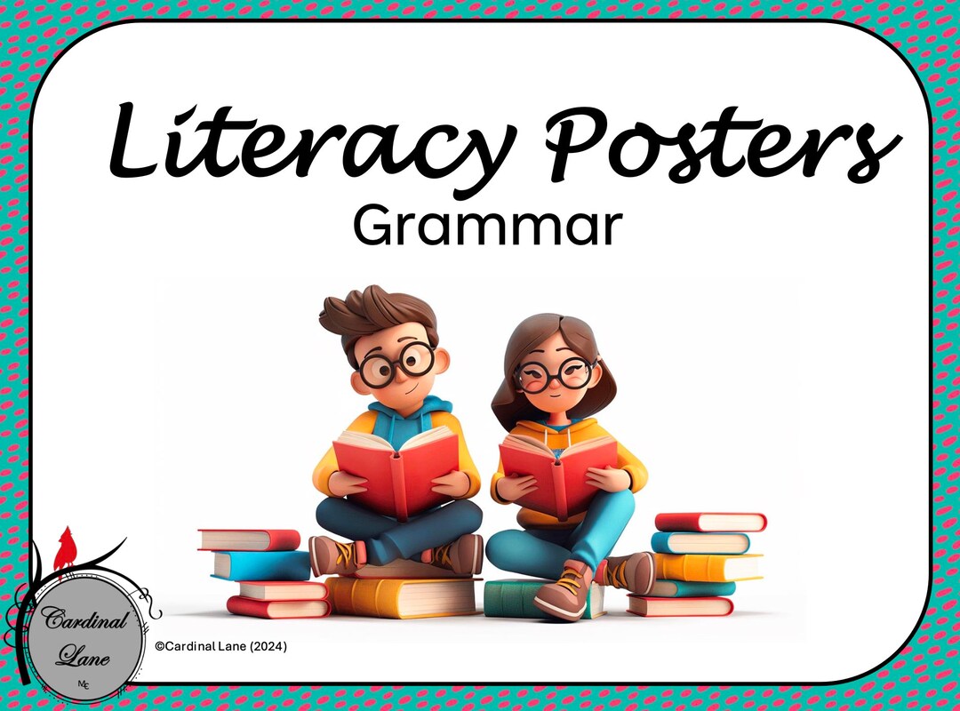 Literacy Classroom Posters - Grammar - Etsy