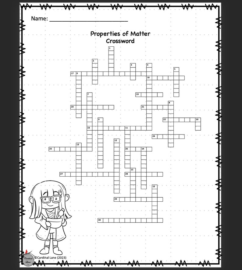 Science Classroom Vocabulary Activities - Matter - Etsy