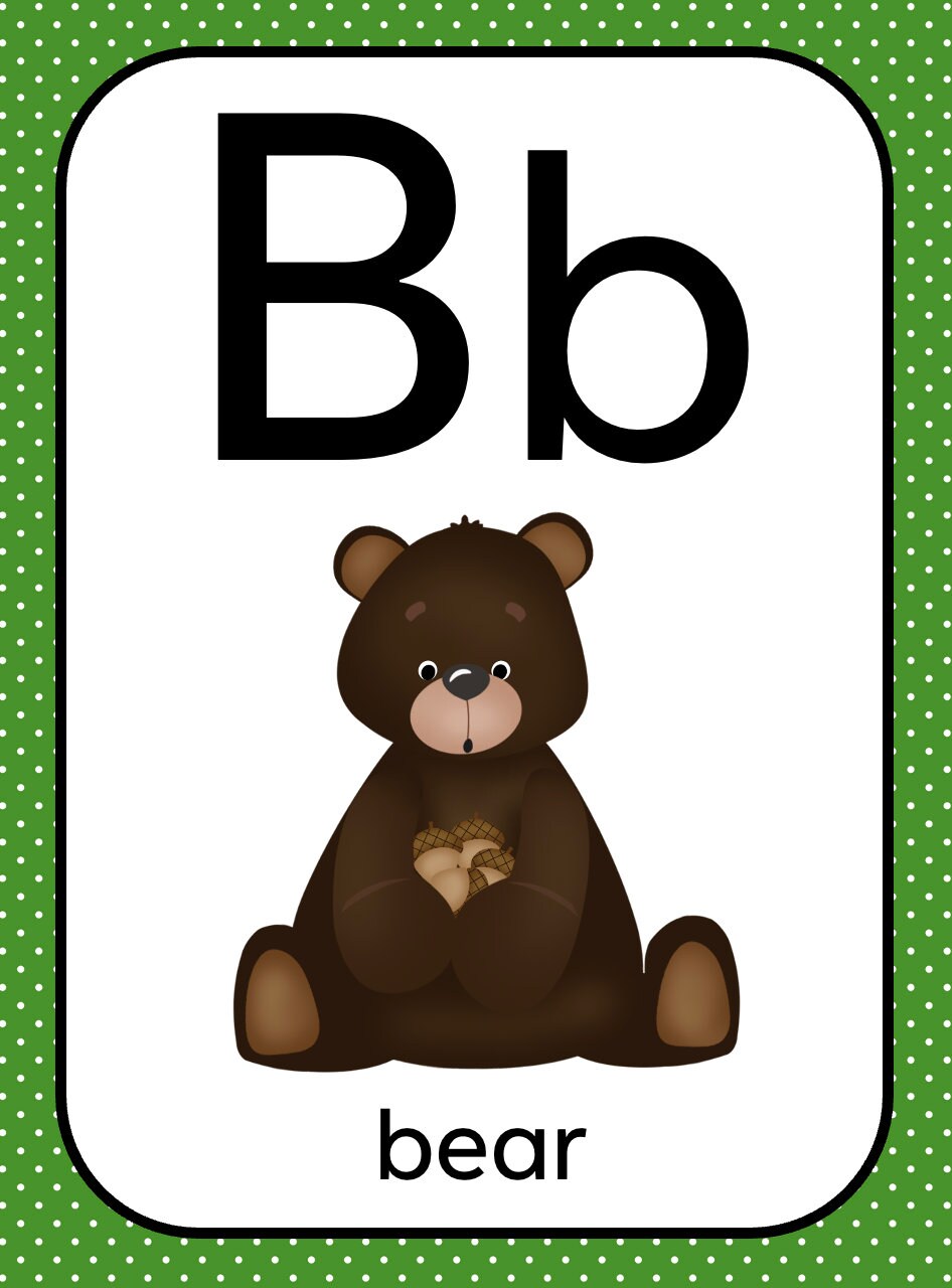Classroom Alphabet Posters - Woodland Camping Theme - Etsy