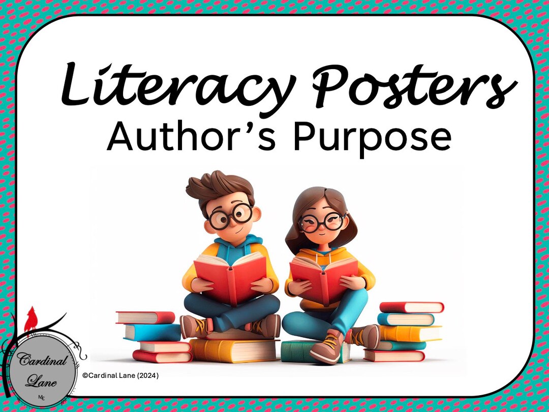 Literacy Classroom Posters - Author's Purpose - Etsy