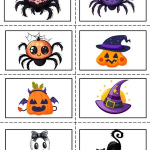 Halloween Bingo Game - Etsy