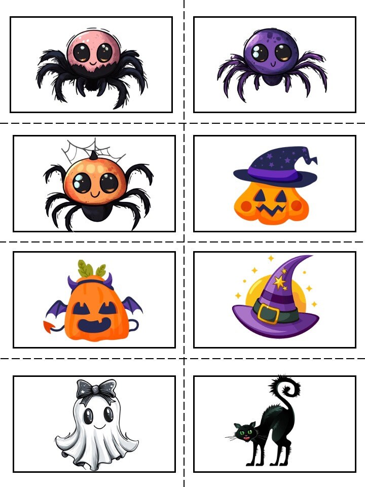 Halloween Bingo Game - Etsy