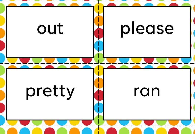 Sight Word Bingo Game - 3rd Grade Dolch List - Etsy