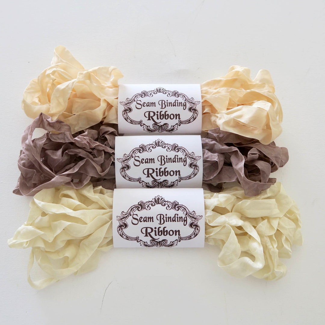 Seam Binding Scrunched Ribbon Shabby Crinkled Ribbon Junk - Etsy Australia