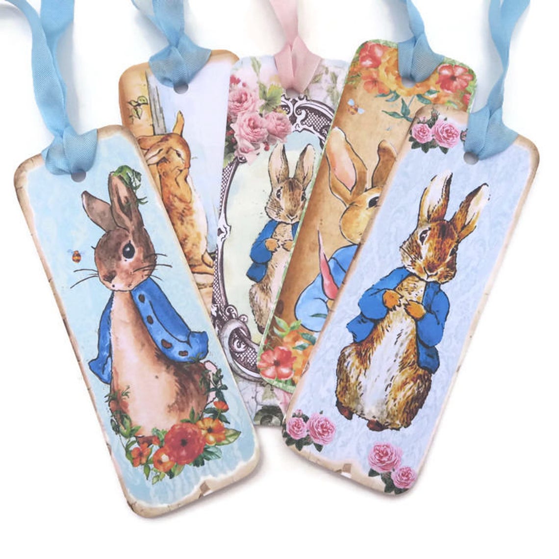 Bookmarks Peter Rabbit Vintage Retro Tag Paper Bookmark | Etsy
