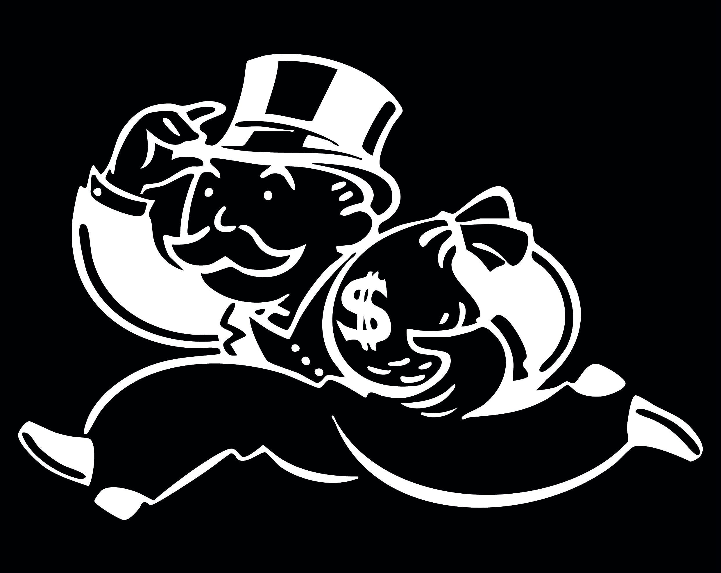 Monopoly Man SVG Digital - Rich Money Bag Cut File, SVG, PNG, Pdf ...