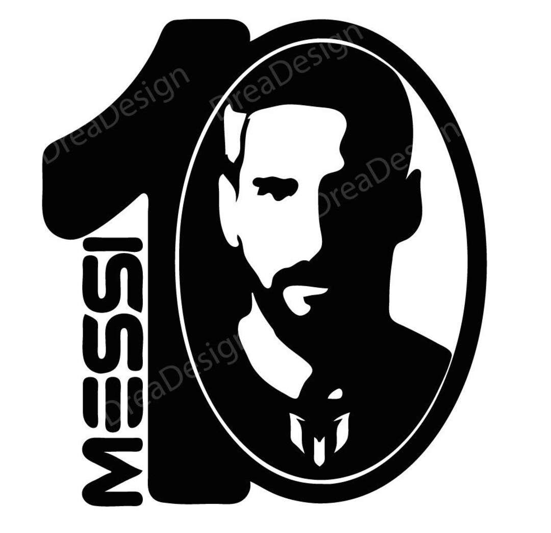 Lionel Messi SVG PNG EPS Pdf, Clipart Vector Graphics for Wall Art, T ...
