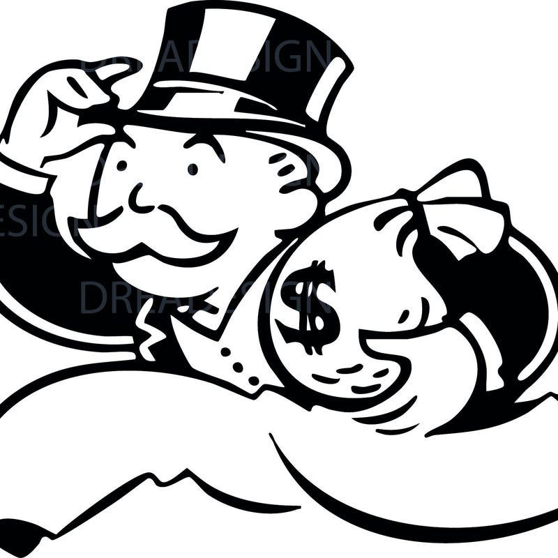 Monopoly Money Bags Svg - Etsy