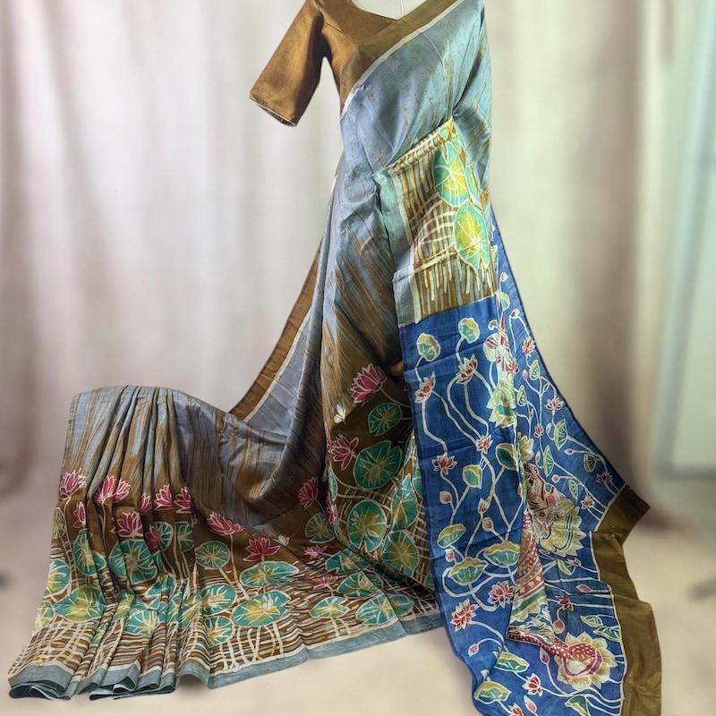 Pichwai Silk Sari - Etsy