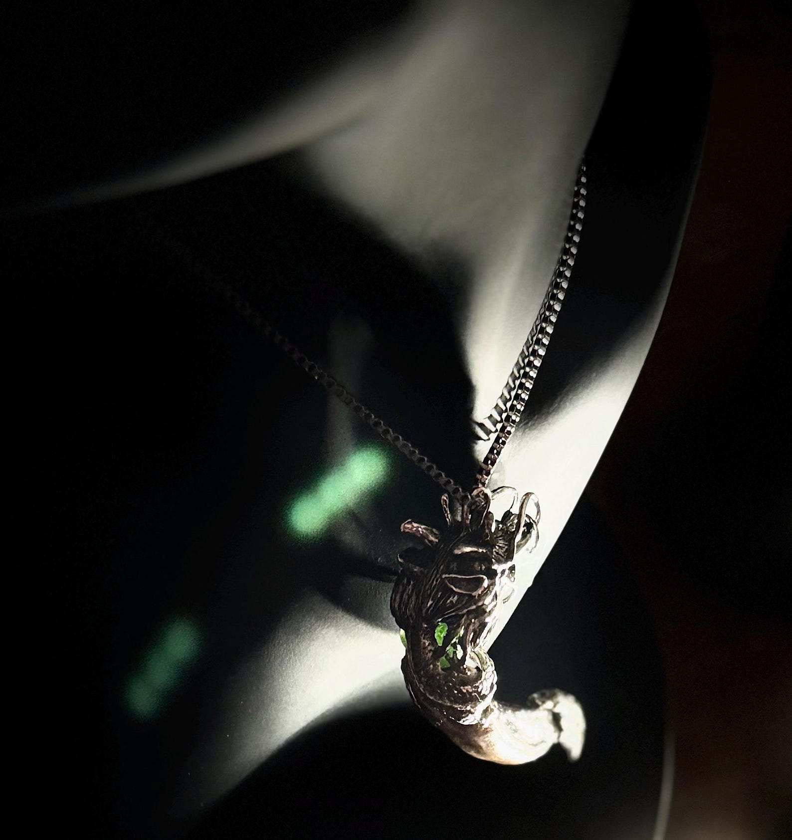 Arctic Wolf Tooth Pendant & Seaglass Necklace - Etsy