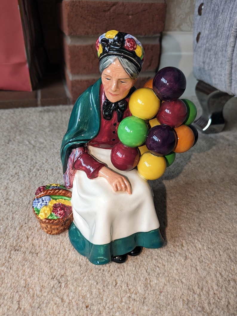 The Royal Doulton Vintage Old Balloon Lady Ornament Figurine - Etsy ...