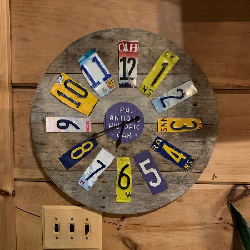 Plate Wall Clock - Etsy