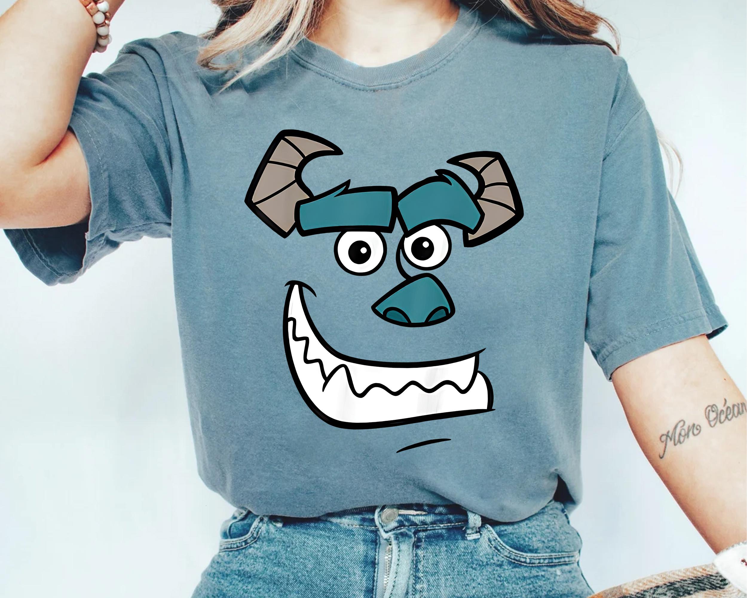 Disney Pixar Monster Inc Big Face Costume Halloween T-shirt, Sully Mike ...