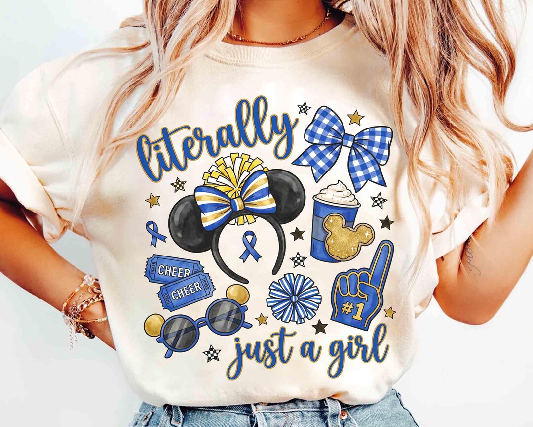 Custom Color Disney Literally Just A Girl Cheerleading Competition 2026 ...