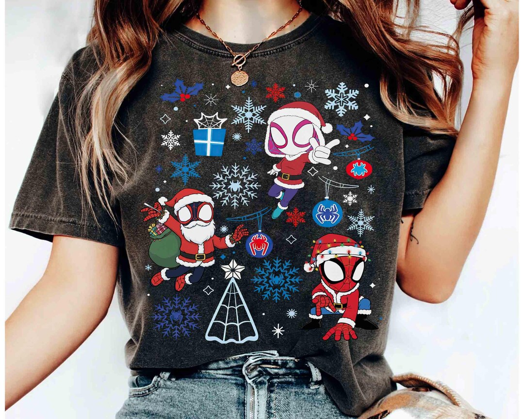Marvel Spidey and His Amazing Friends Christmas Shirt, Santa Ghost ...