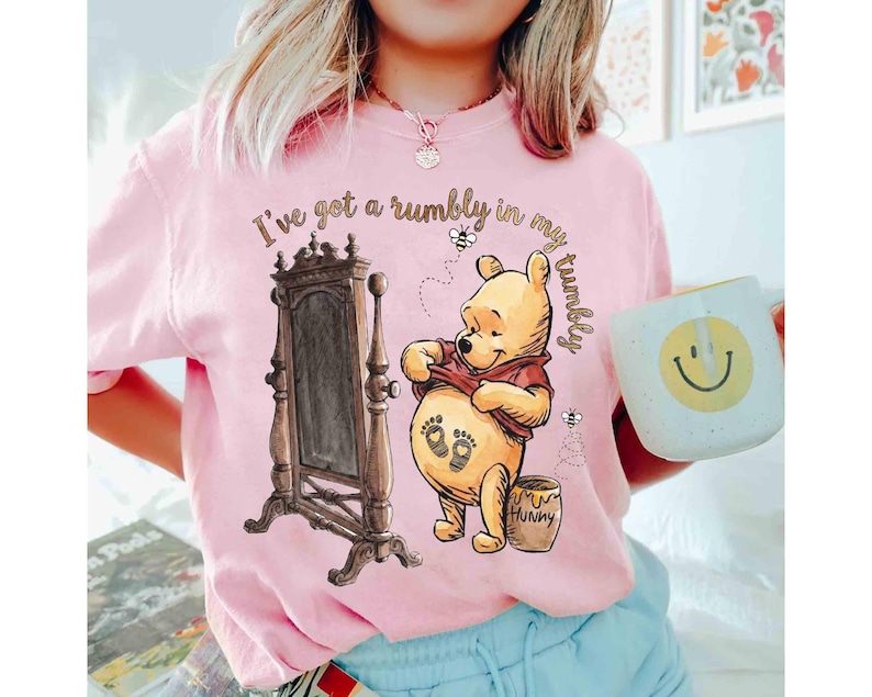 Retro Winnie the Pooh I've Got a Rumbly in My Tumbly Shirt, Mommy to ...