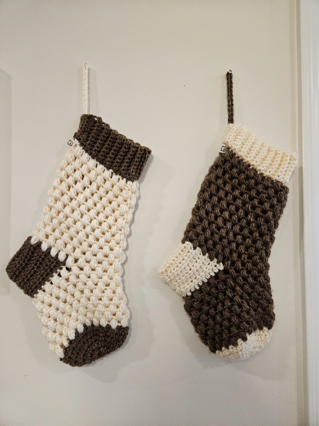 Crocheted Stockings Puff Stitch - Etsy