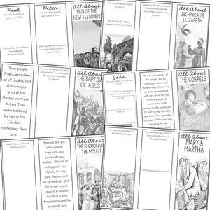 Teen Bible Lessons Bundle | Homeschool and Church Printable Worksheets ...