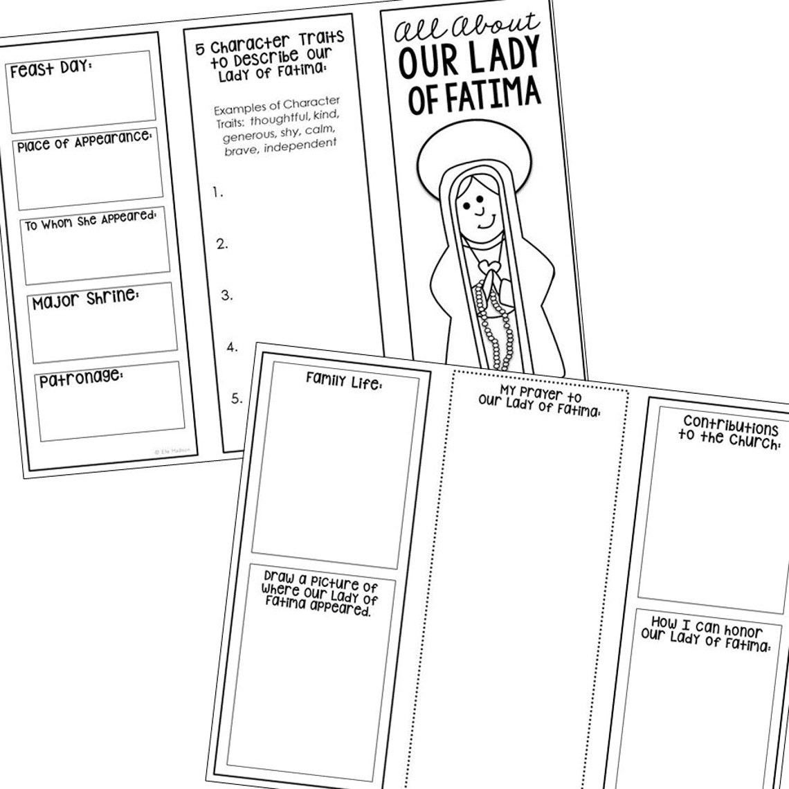 Catholic Saints for Kids Biography Report | Christian Homeschool ...