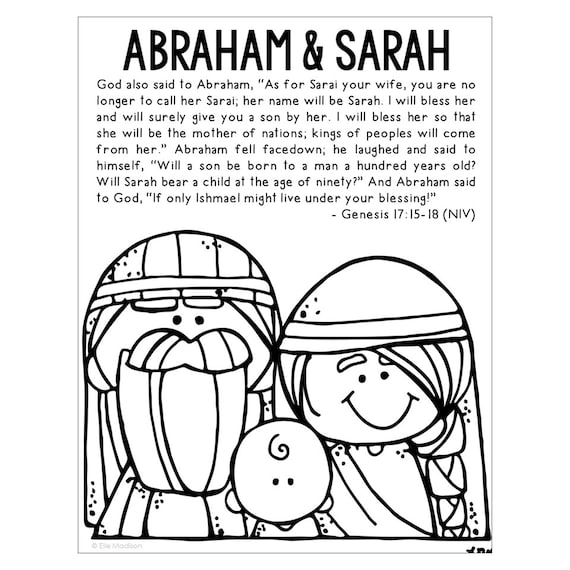 Abraham Bible Story Coloring Pages