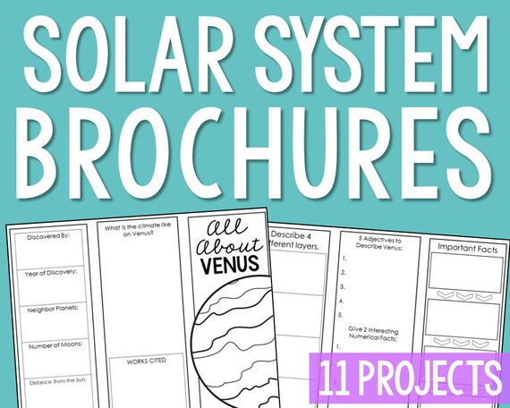 Solar System Projects Brochure Student
