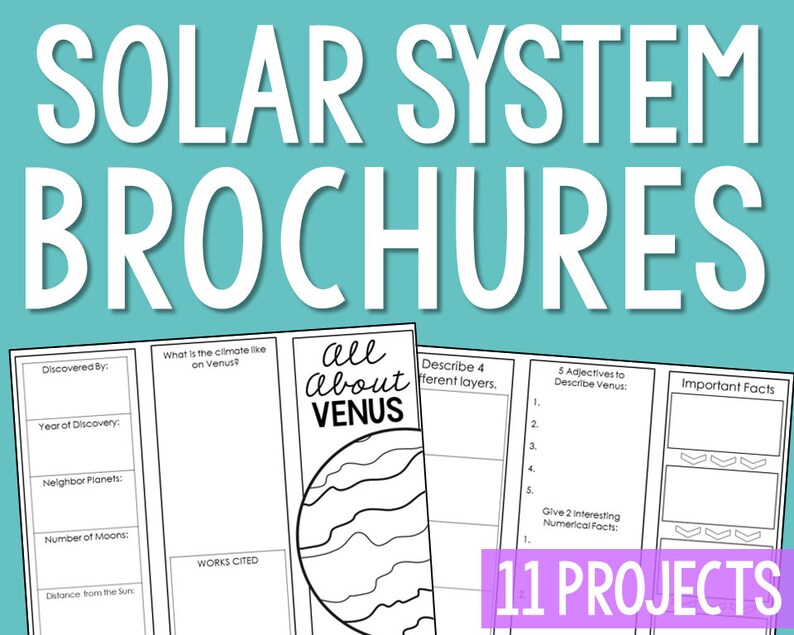 SOLAR SYSTEM Planets Research Projects Earth Science - Etsy