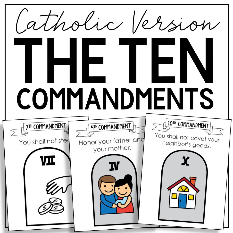Catholic Posters for Kids Bundle | Homeschool CCD Activity Printables ...