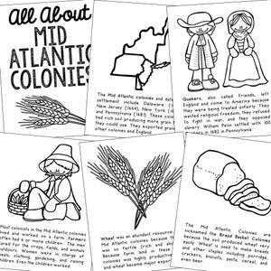 COLONIAL AMERICA Unit Study Social Studies Activity Printables ...