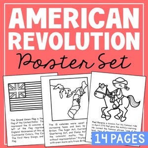 AMERICAN REVOLUTION Social Studies Activity Printables | Homeschool ...