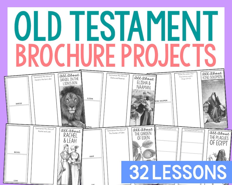 OLD TESTAMENT Bible Study for Kids Christian Catholic - Etsy