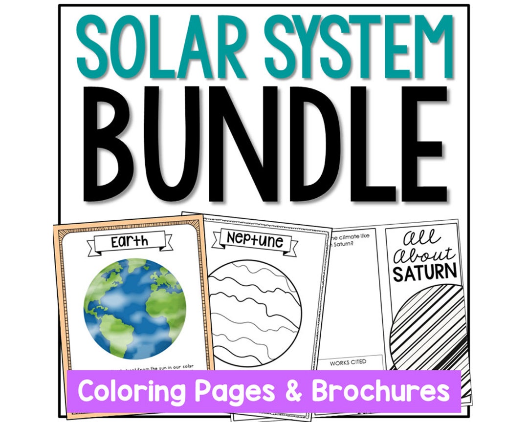 Solar System Activity for Kids Bundle | Homeschool Science Coloring ...