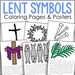 LENT and EASTER BUNDLE Coloring Pages Activity Posters | Catholic ...