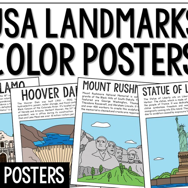 Usa Landmarks - Etsy