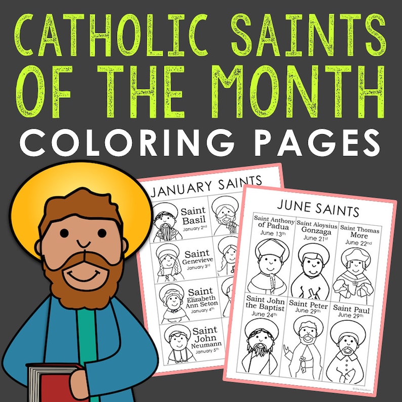 Catholic Posters for Kids Bundle | Homeschool CCD Activity Printables ...