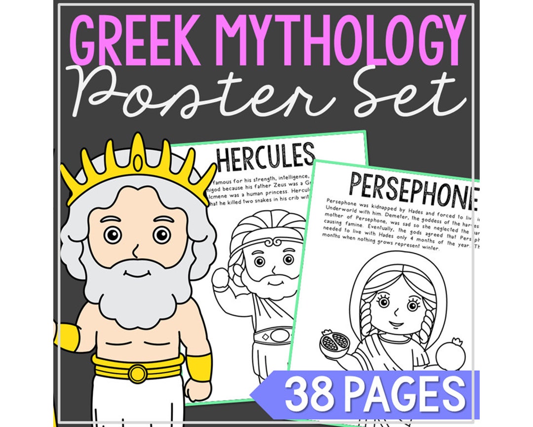 GREEK MYTHOLOGY Social Studies Printables Activity | World History for ...
