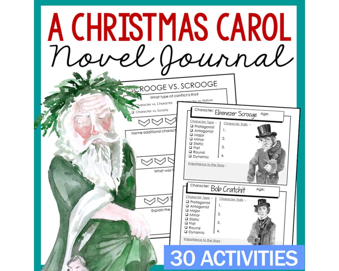 A CHRISTMAS CAROL Novel Study Unit Activities | Book Report | Movie ...