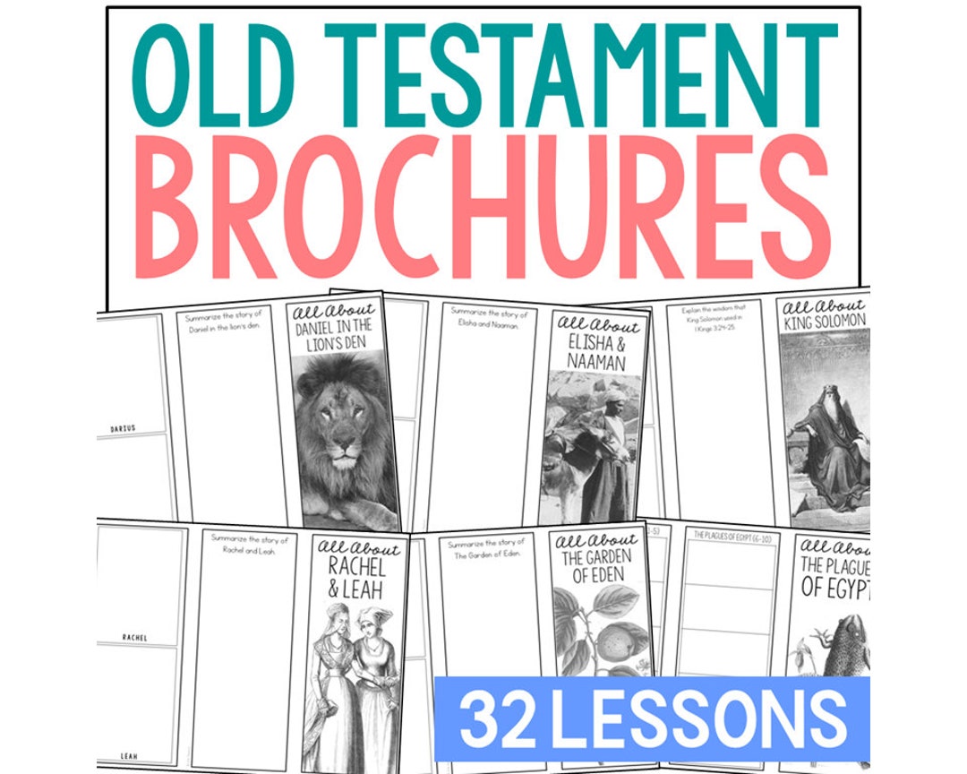 OLD TESTAMENT Bible Study for Kids Activity | Christian Catholic ...