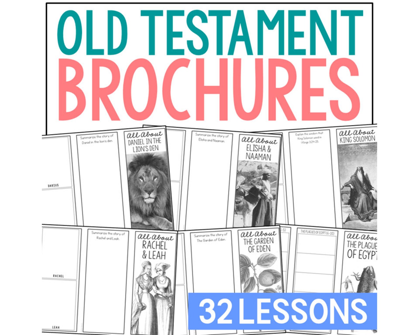 Old Testament for Kids Bible Study Brochures | Christian Catholic ...