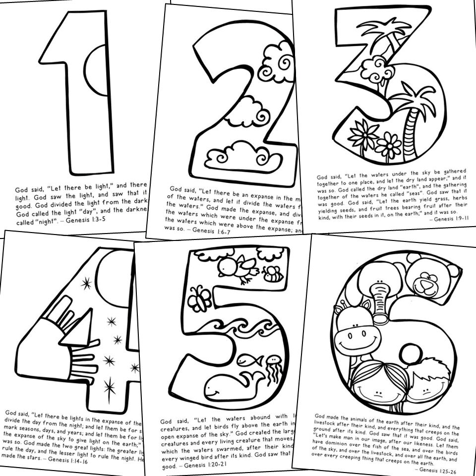 Days of Creation Posters for Kids: Bible Story Activity Christian ...