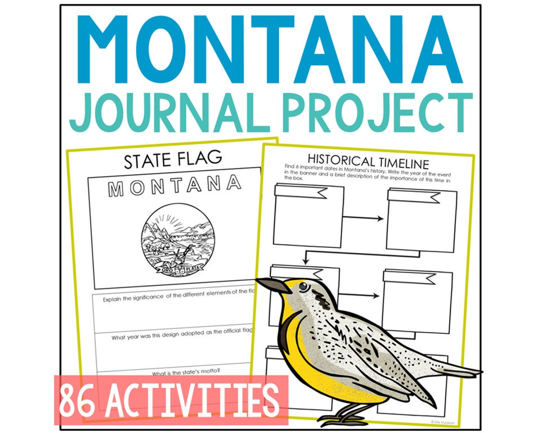 Montana State History Research Project for Kids: Printable Worksheets ...