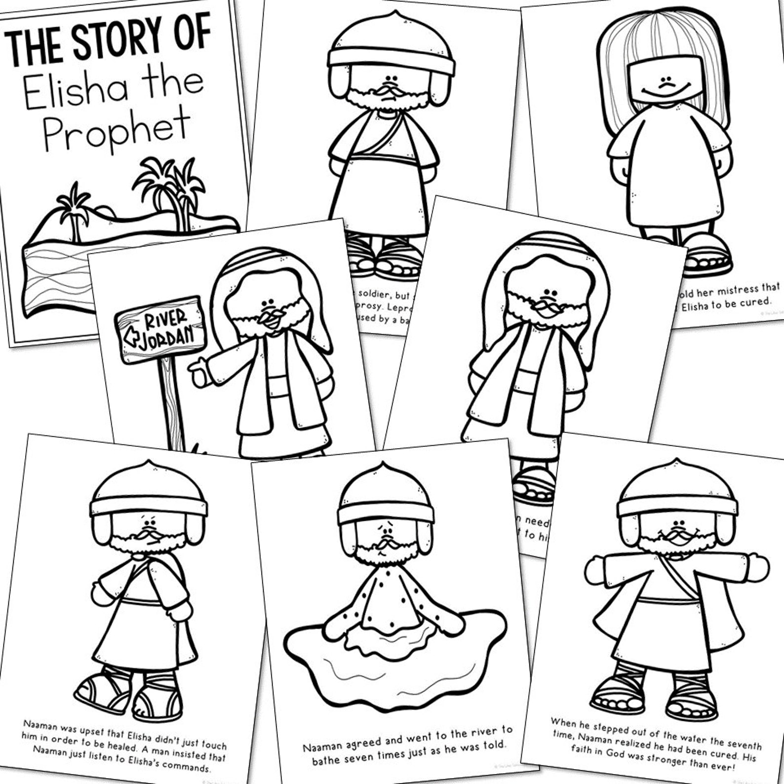 ELISHA THE PROPHET Bible Story Activity Posters Homeschool - Etsy Australia