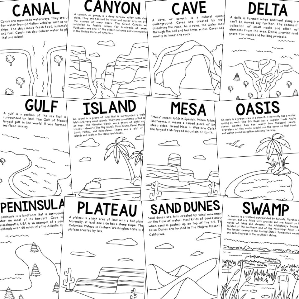 Plateau Coloring Pages