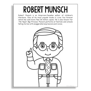 FAMOUS AUTHORS Coloring Pages Activity | Classroom Bulletin Board Decor ...