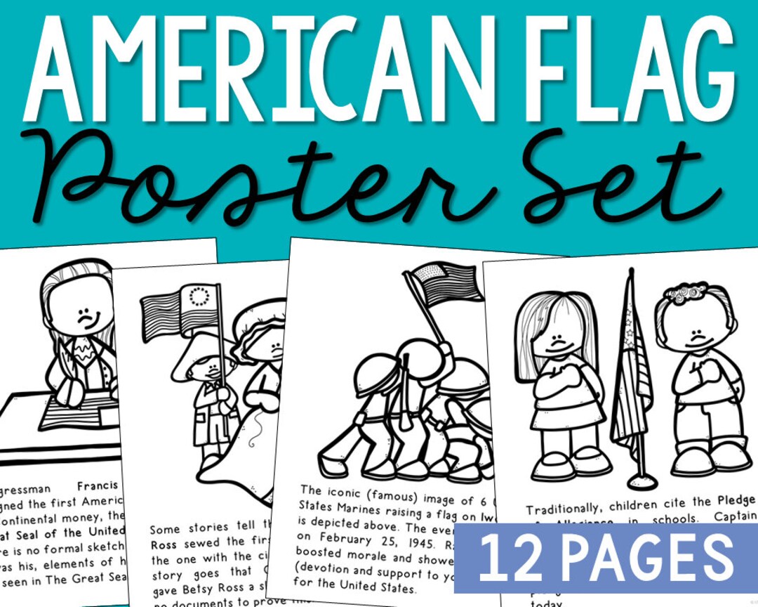 AMERICAN FLAG Social Studies Printables Homeschool - Etsy