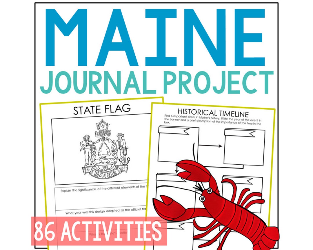 MAINE State History Project Activity Social Studies Unit Study Lesson ...