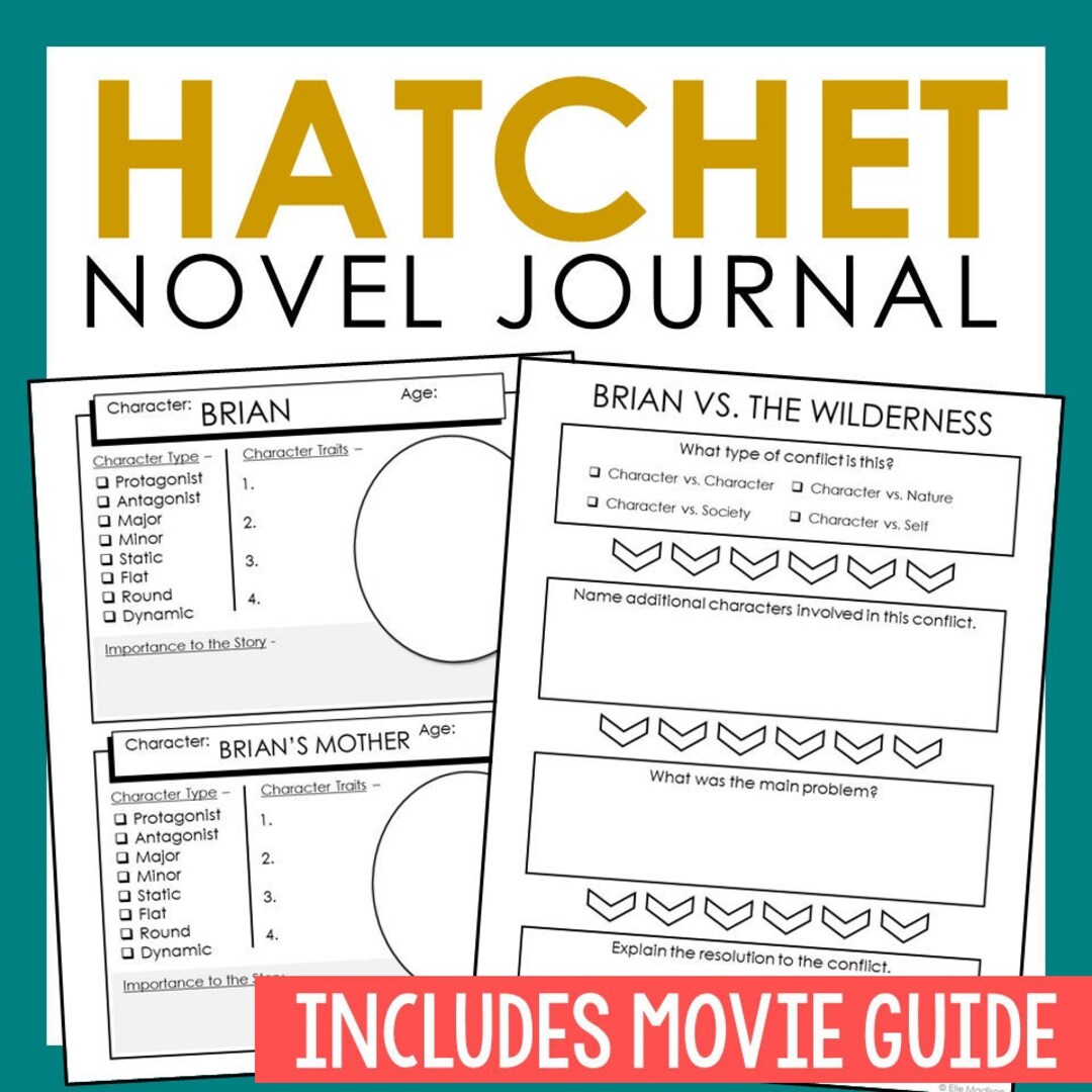 HATCHET Novel Study Unit Book Report Project 4th 5th 6th - Etsy