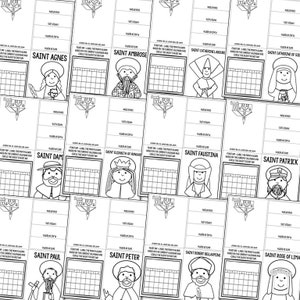 CATHOLIC SAINTS Biography Report Research Projects Activity | One Pager ...