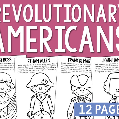 FAMOUS AMERICANS Social Studies Printables Homeschool - Etsy