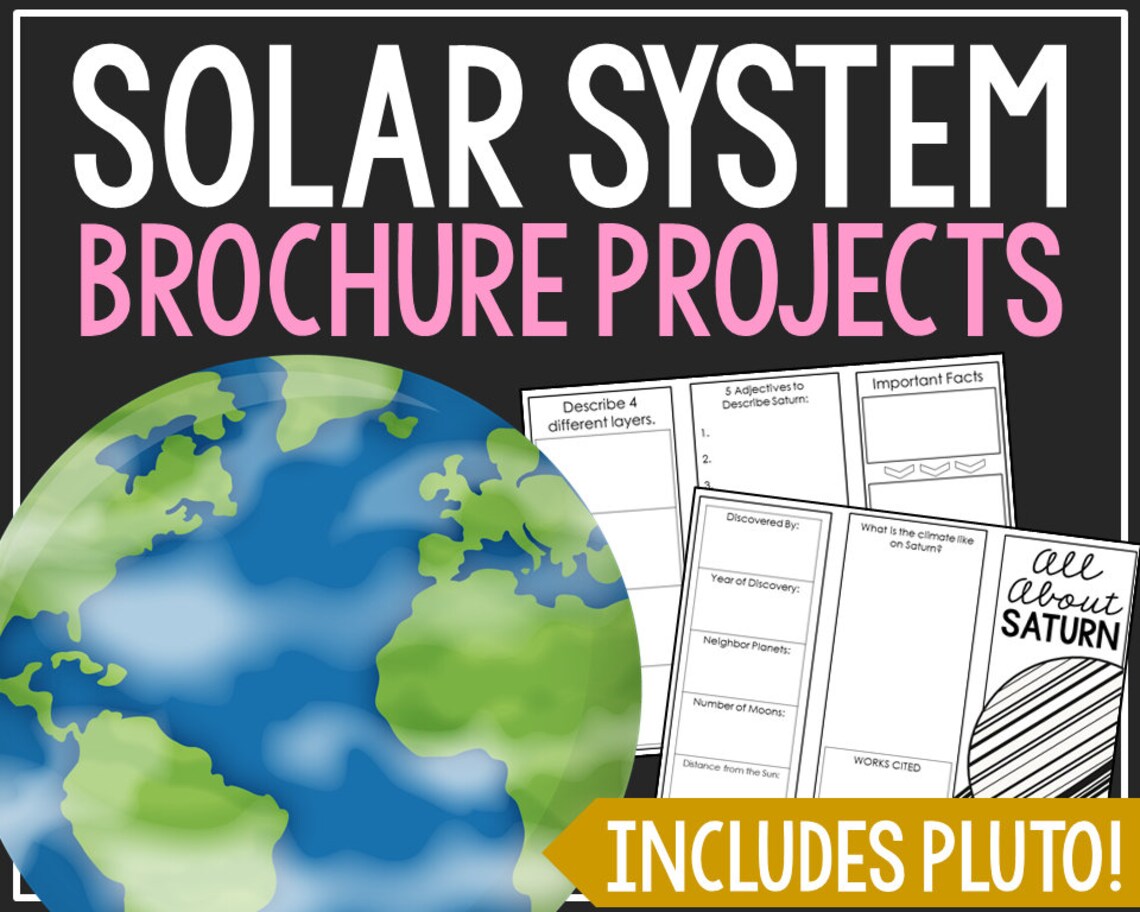 SOLAR SYSTEM Planets Research Projects Earth Science | Etsy